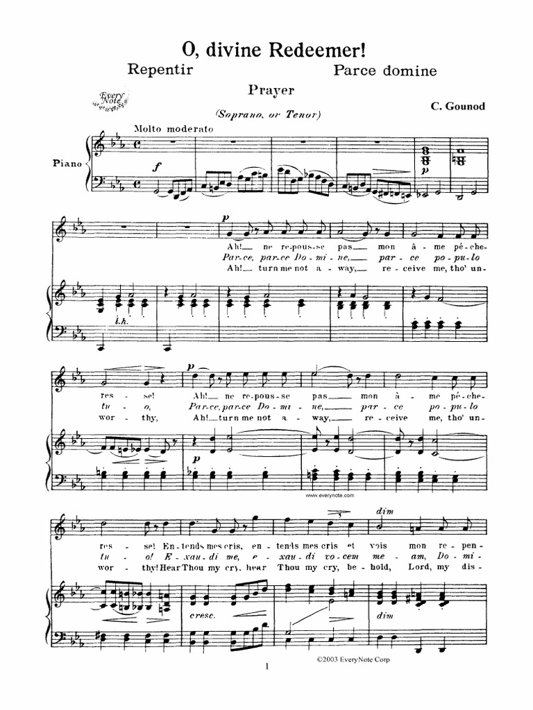 Repentir (Gounod) | PDF
