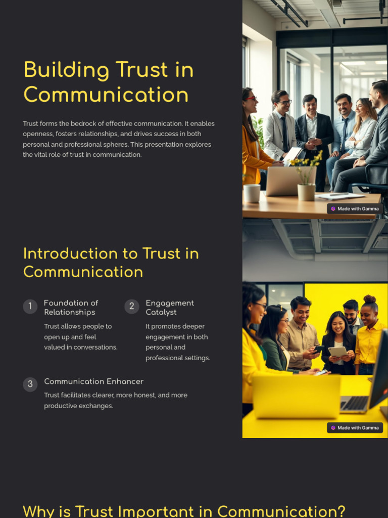 Building Trust in Communication | PDF | Communication | Credibility