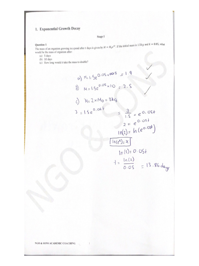 Exponential Growth Decay | PDF