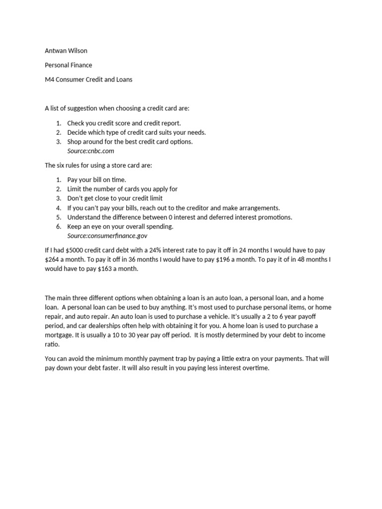 Personal Finance M 4 Final Project | PDF