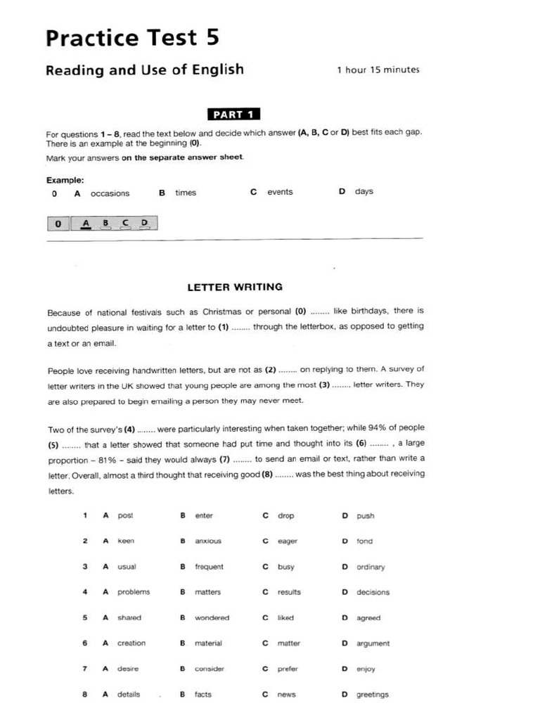 Richmond Test 5 | PDF