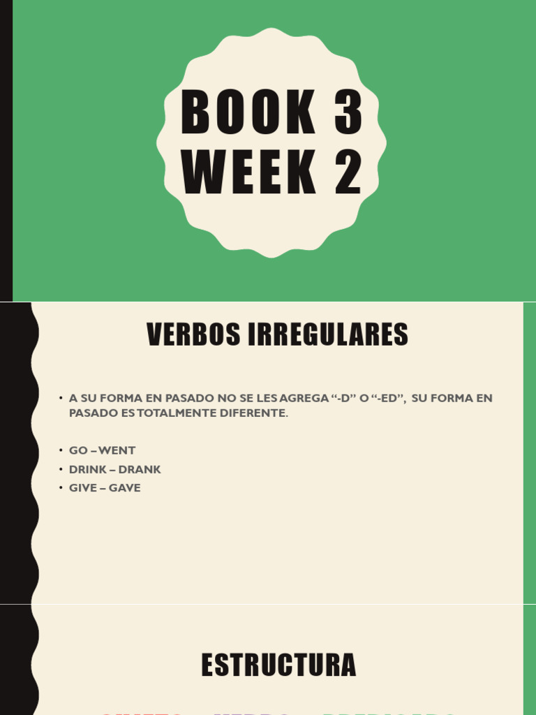 Book 3 Week 2 Class | PDF | Language Arts & Discipline | Wellness