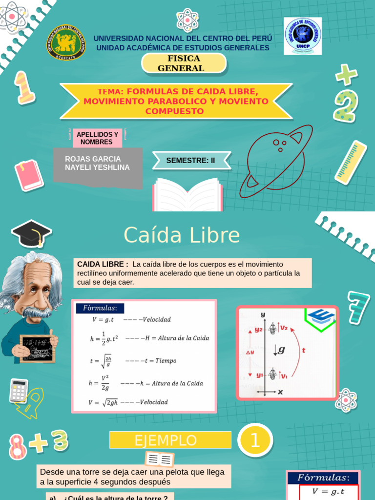 Exposicion de Formulas NAYE ROJAS GARCIA | PDF | Física Aplicada e Interdisciplinaria ...