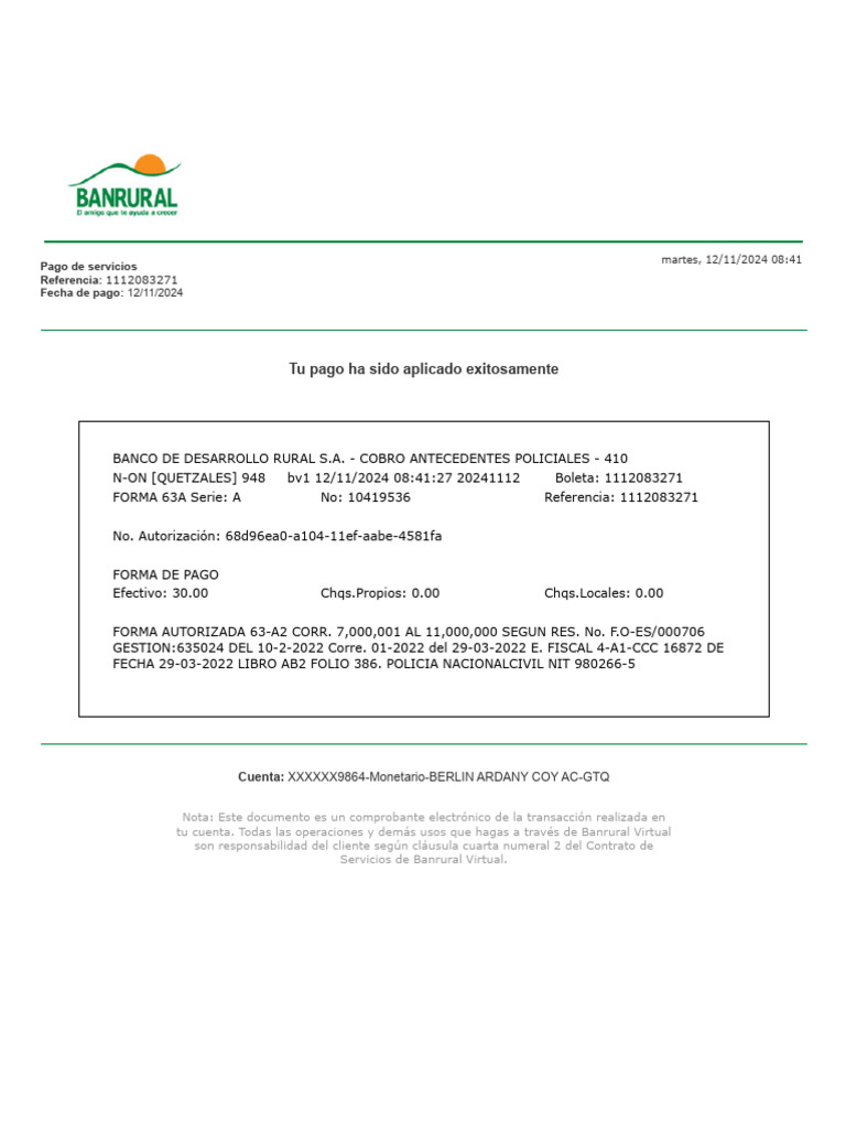 Banrural - 45646inicio | PDF | Finanzas y dinero