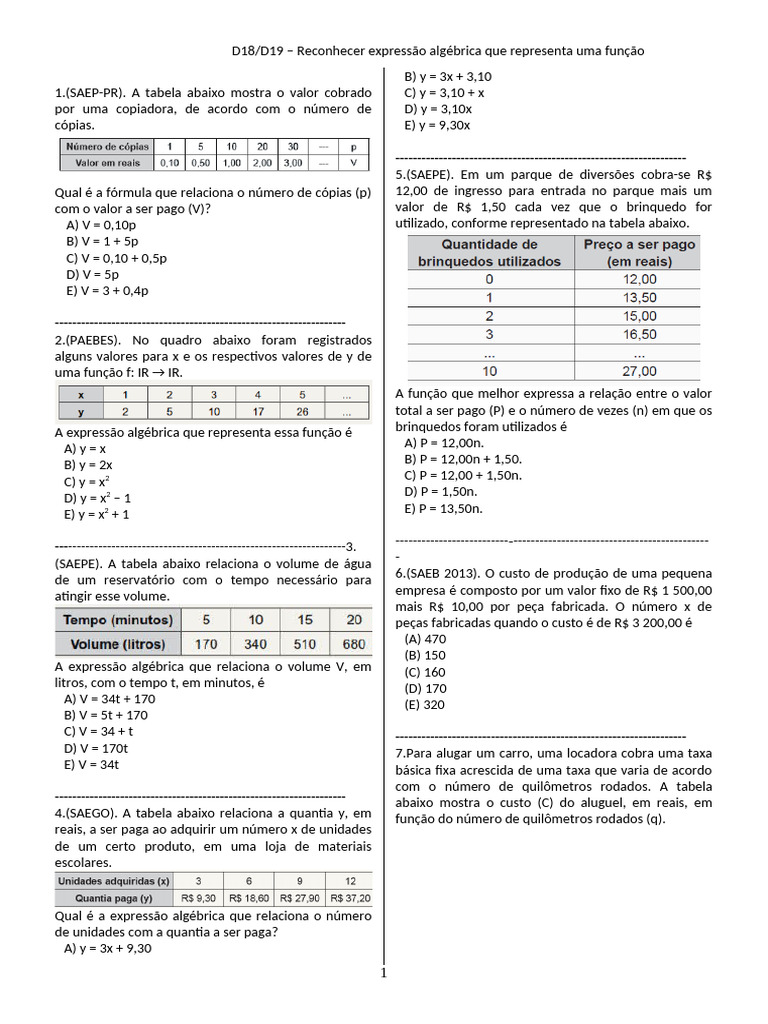 Atividade D-18, Monitoria | PDF