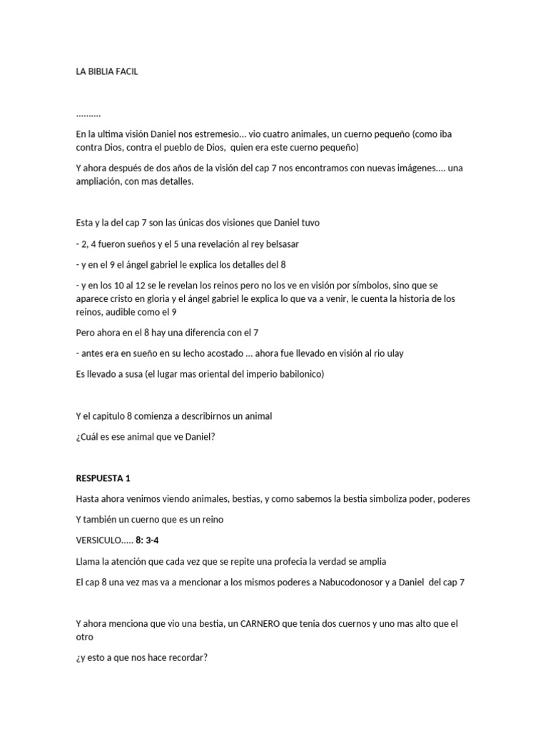 Visiones de Daniel: Imperios y Profecías | PDF | Daniel (figura bíblica ...
