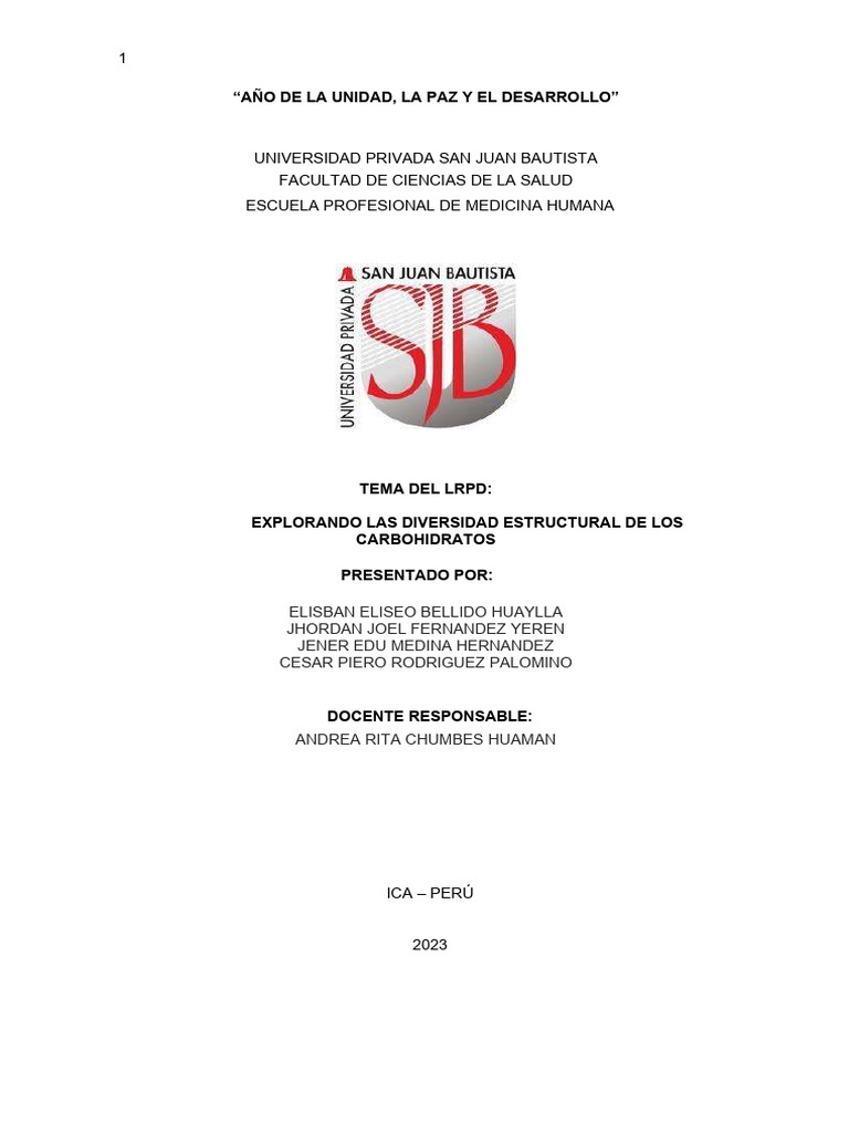 LRPD | PDF | Carbohidratos | Polisacárido