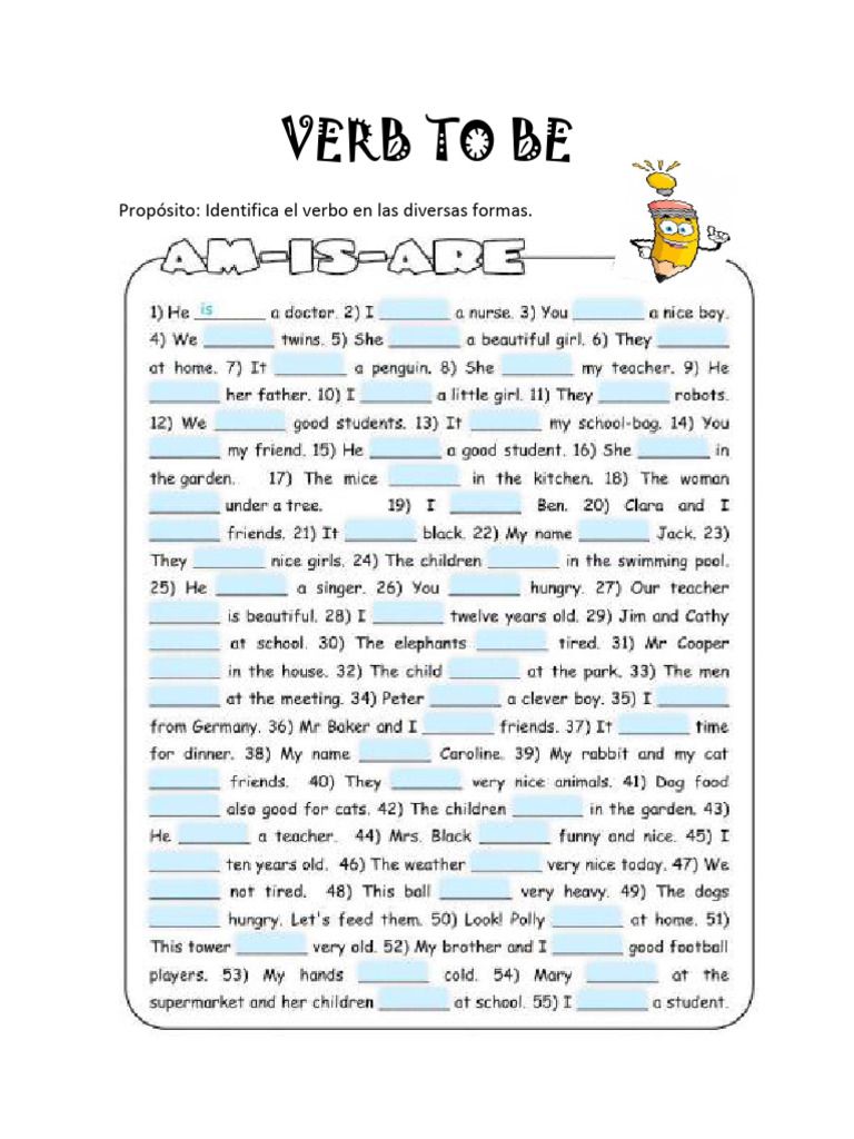 Verb To Be | PDF