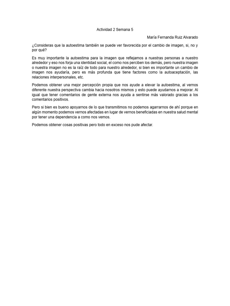 Actividad 2 Semana 5 | PDF