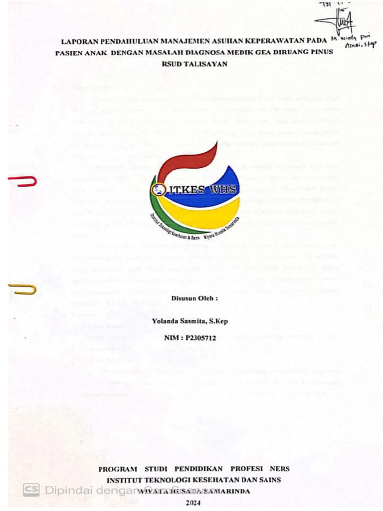 Manajemen Keperawatan Anak GEA di RSUD | PDF