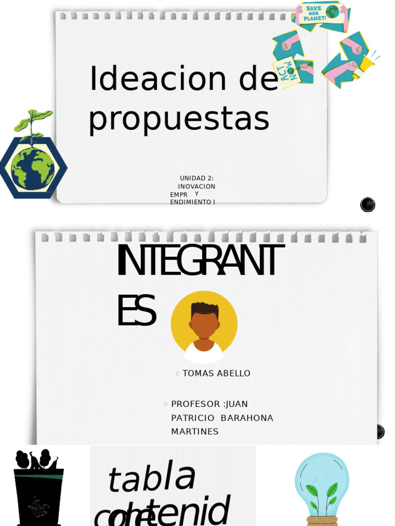 Innovacion y Emped - PPTX - 20241016 - 121802 - 0000 | PDF | Reciclaje ...