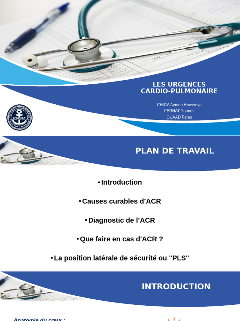 Urgences Cardio-Pulmonaires : ACR | PDF | Hypothermie | Cœur