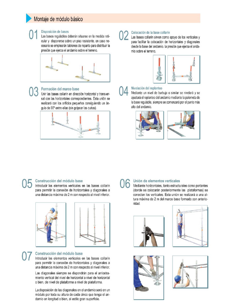 Pasos Para Armado De Andamio Pdf