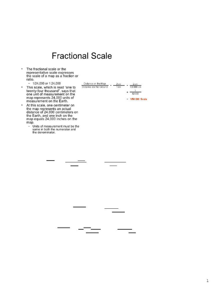 Intro Map Scales Bearings | PDF | Foot (Unit) | Inch
