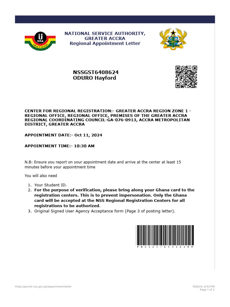 Final Appointment | PDF