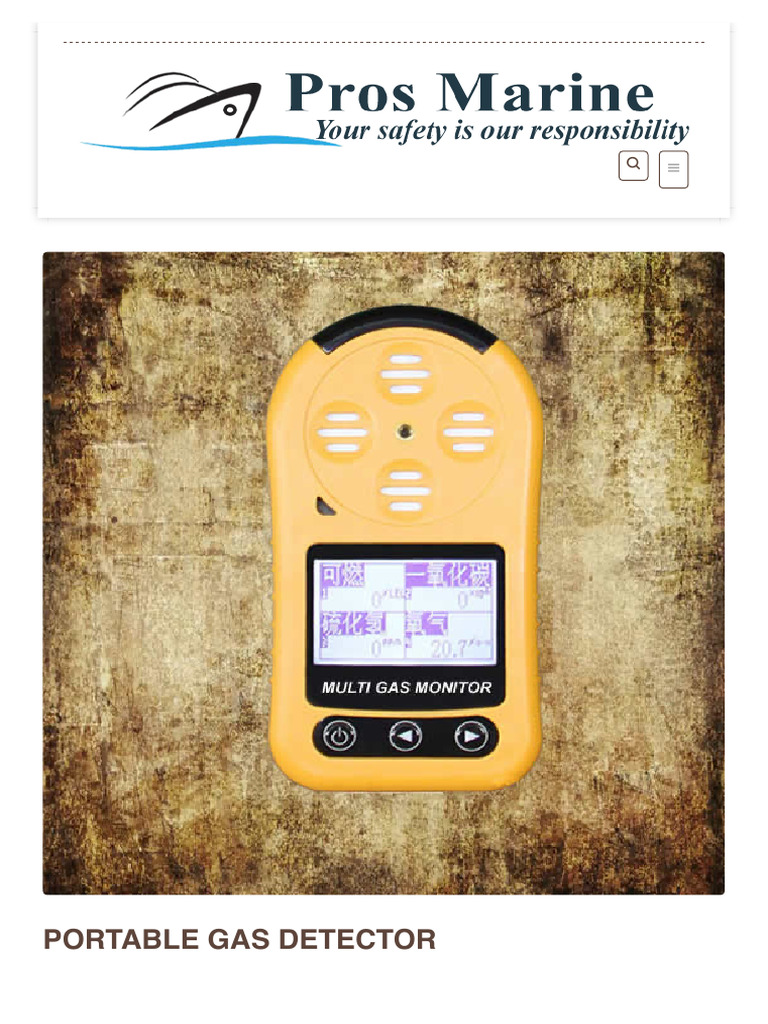 Portable Gas Detector | PDF | Sensor