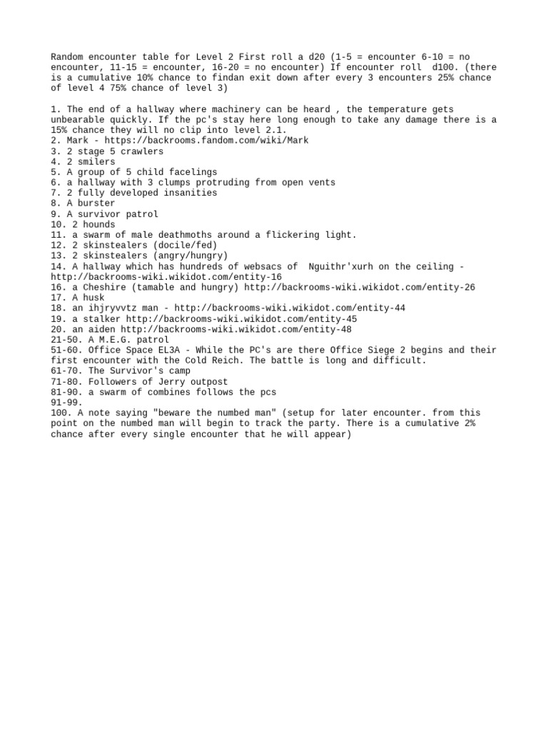 Level 2 encounters | PDF