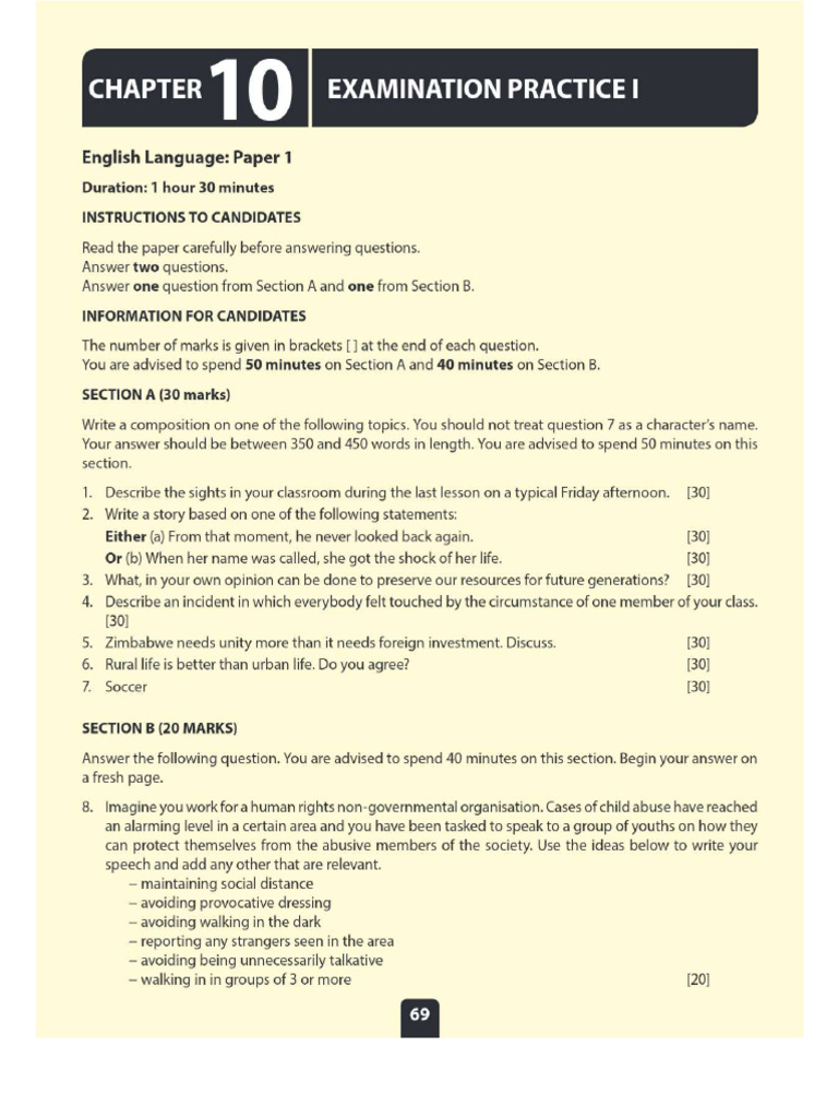 Paper1 TypicalExaminationQsn | PDF