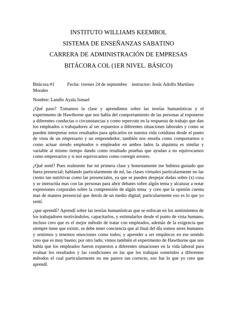 Bitacora Col | PDF