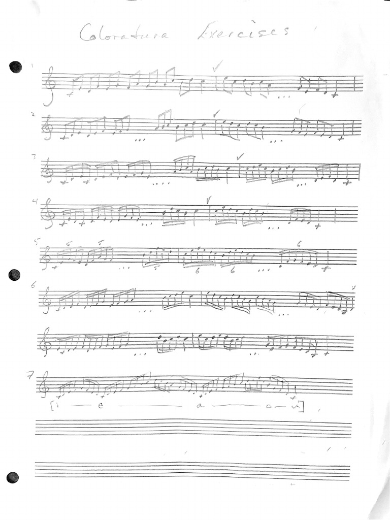 Coloratura Exercises | PDF