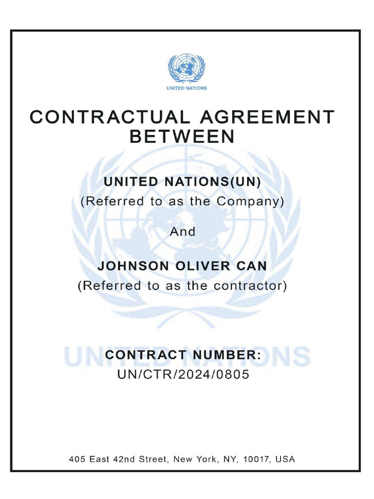 Contractual Agreement | PDF