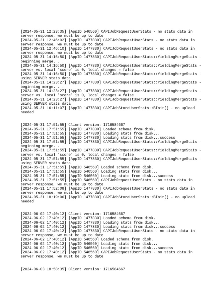Stats Log | PDF | Server (Computing) | Client (Computing)