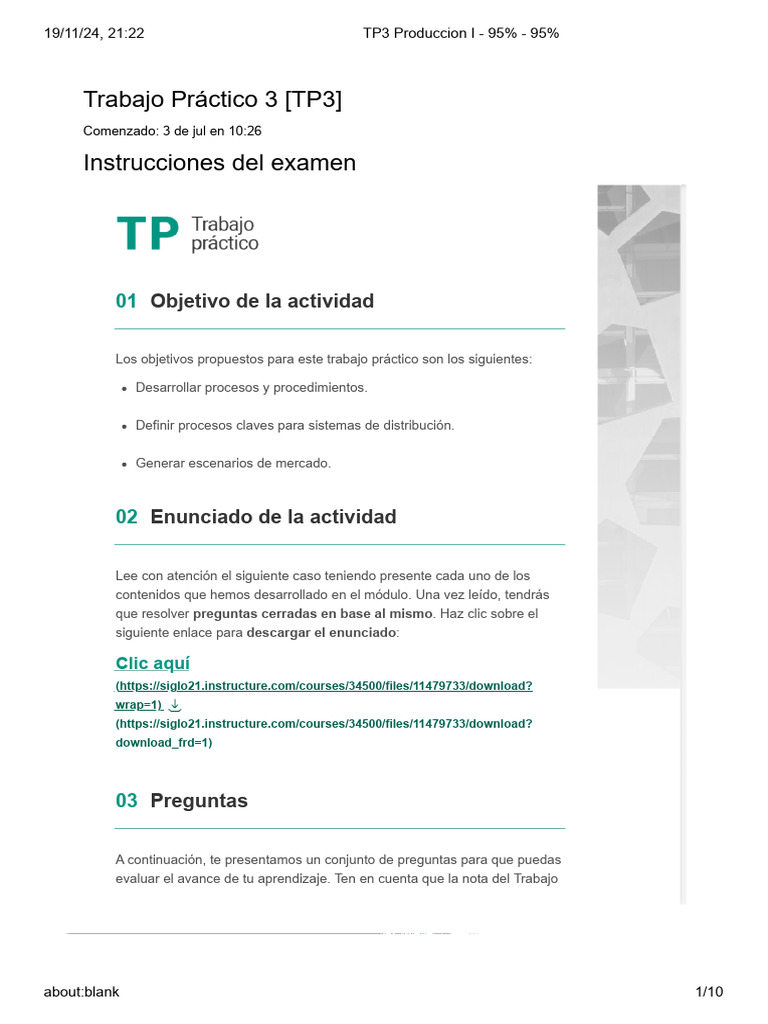 TP3 Produccion I - 95 | PDF | Producto (Negocio) | Business