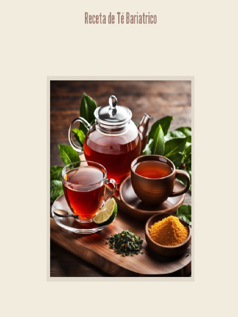 Receta de Te Bariatrico | PDF | Té | Ejercicio aerobico