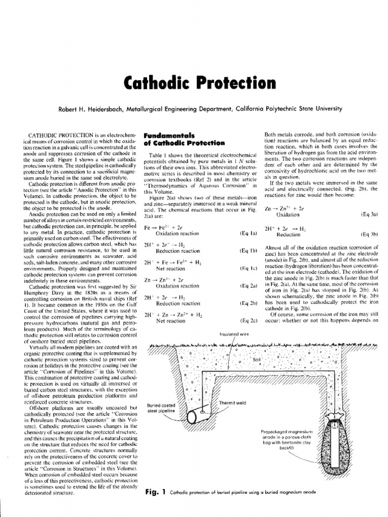 ASM Cathodic Protection | PDF