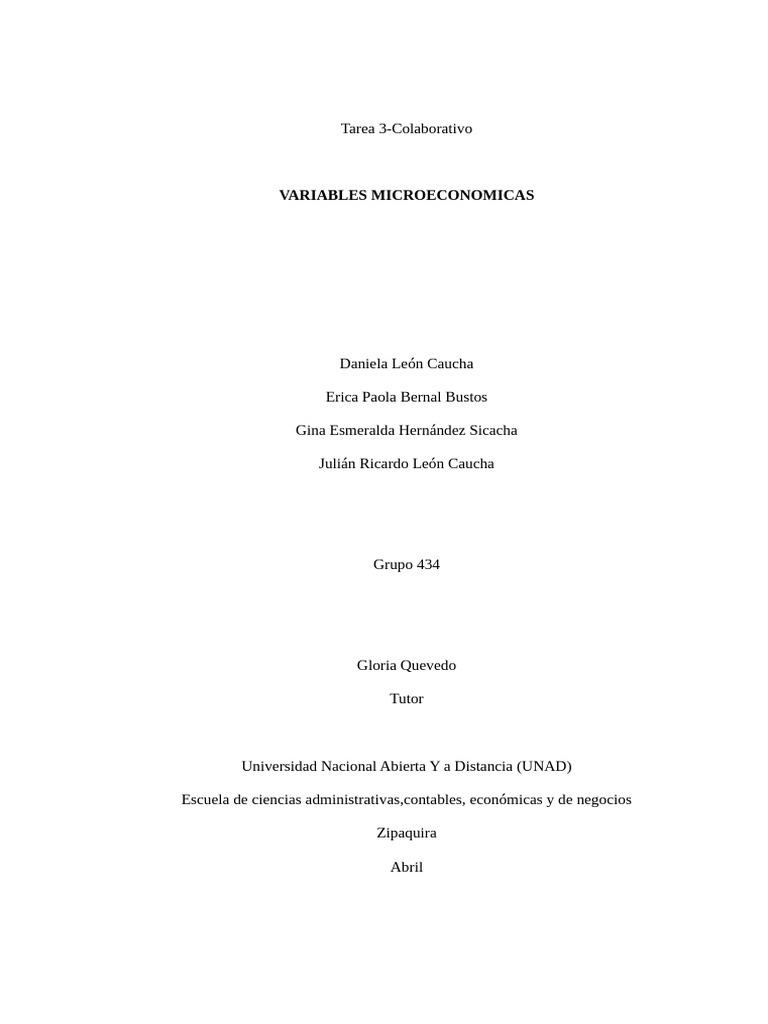 Microeconomia Ejercicio A y B-Erica Bernal | PDF | Oferta (economía ...