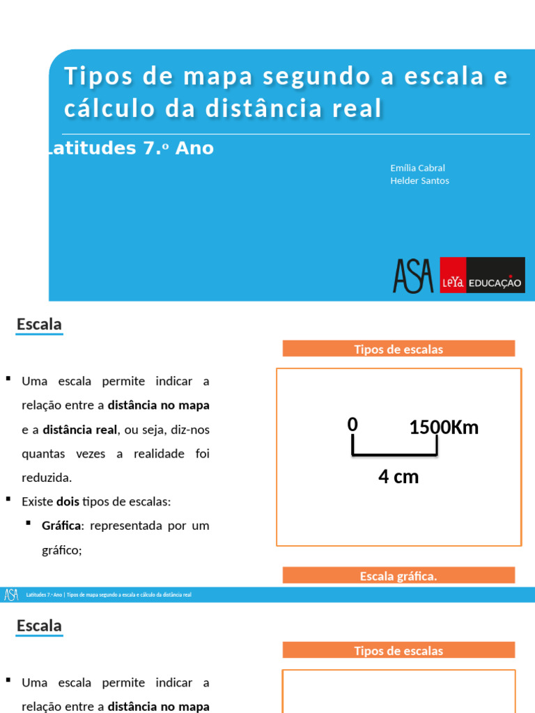 Tipos de Escala em Mapas e Cálculos | PDF | Mapa | Cálculo