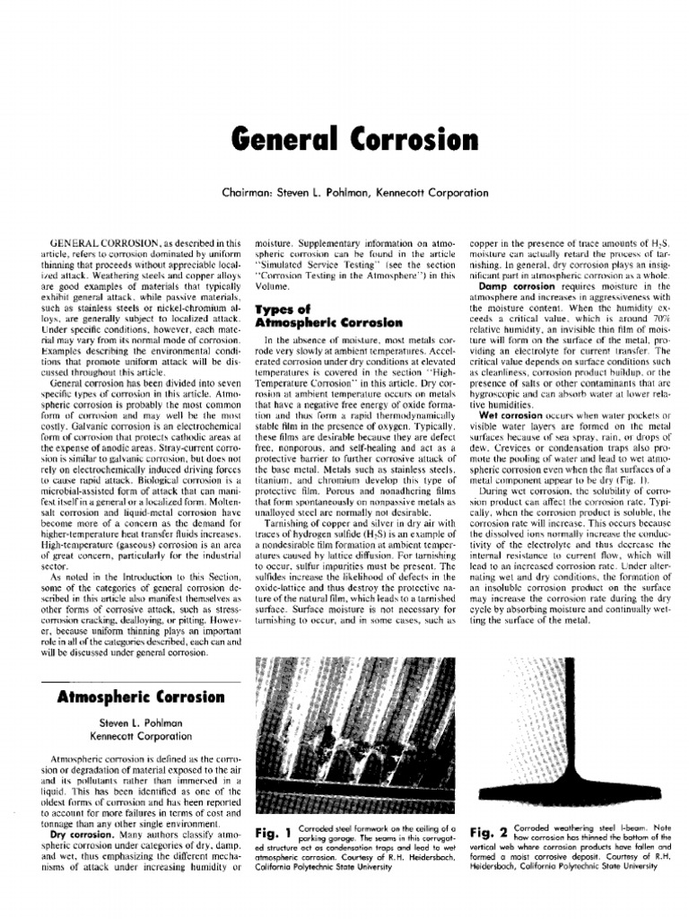 ASM General Corrosion | PDF