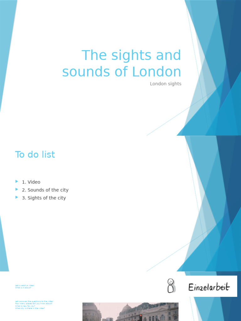 The Sights and Sounds of London | PDF