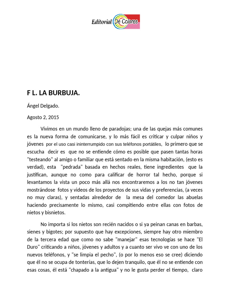 La Burbuja | PDF