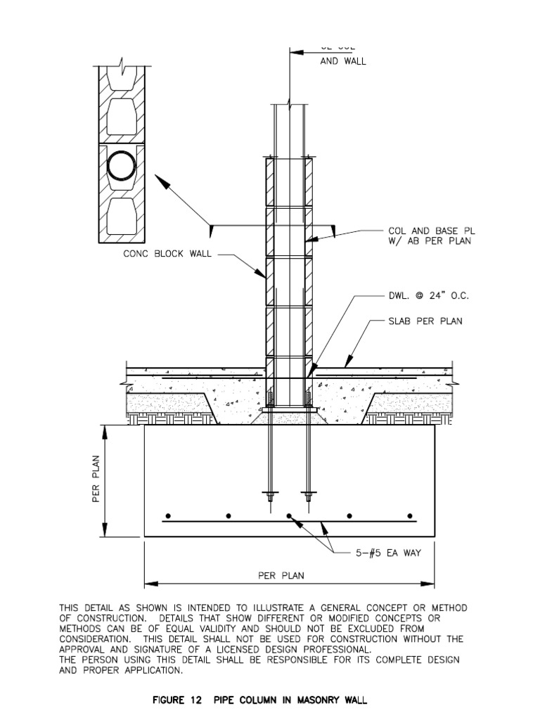F7 - 12-Pipe Column in Masonry Wall | PDF