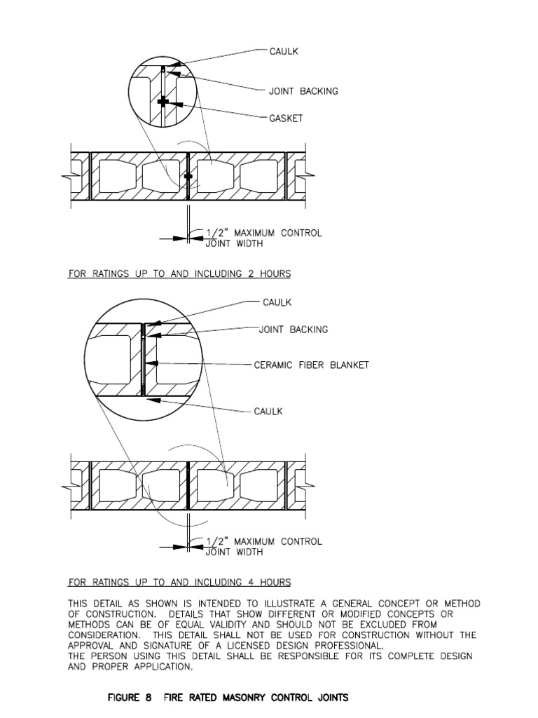 F7 - 08-Fire Rated Masonry Control Joints | PDF