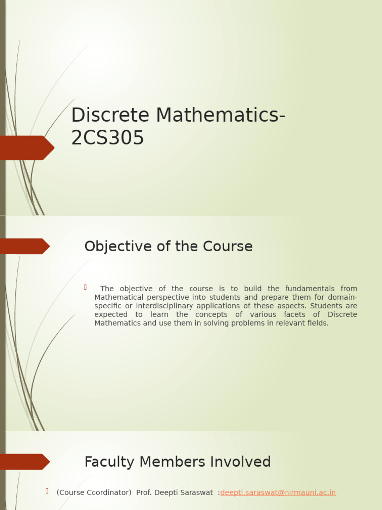 Discrete Mathmatics-Lecture - 1 | PDF | Mathematical Proof | Function ...
