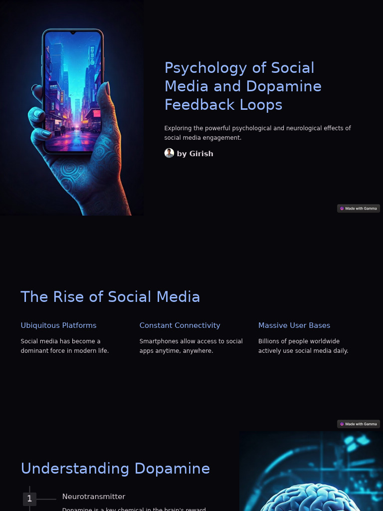 Psychology of Social Media and Dopamine Feedback Loops | PDF | Social ...
