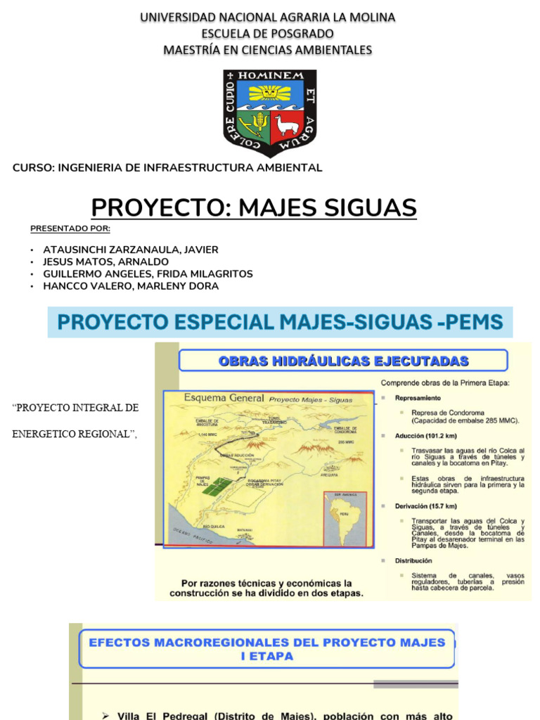 Proyecto Majes Siguas | PDF | Riego | Entorno natural