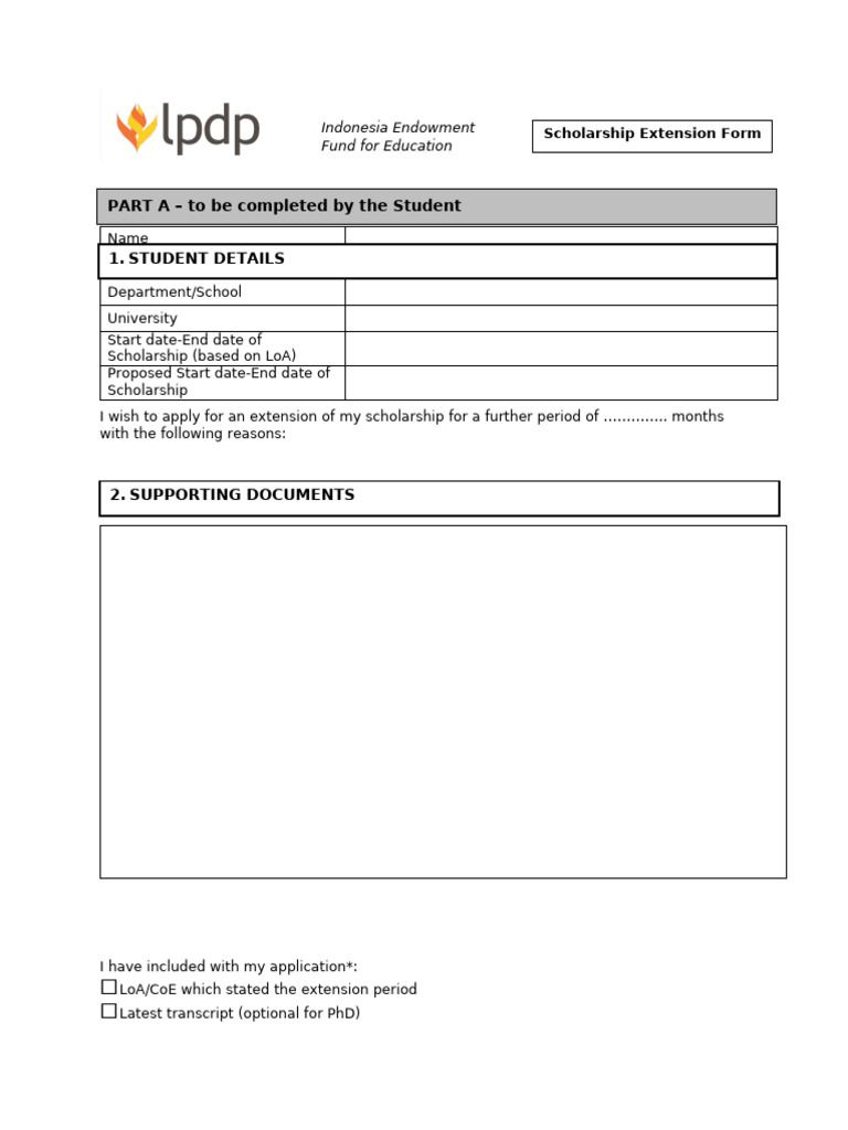 O. Form Pengajuan Perpanjangan Studi Covid English | PDF | Business
