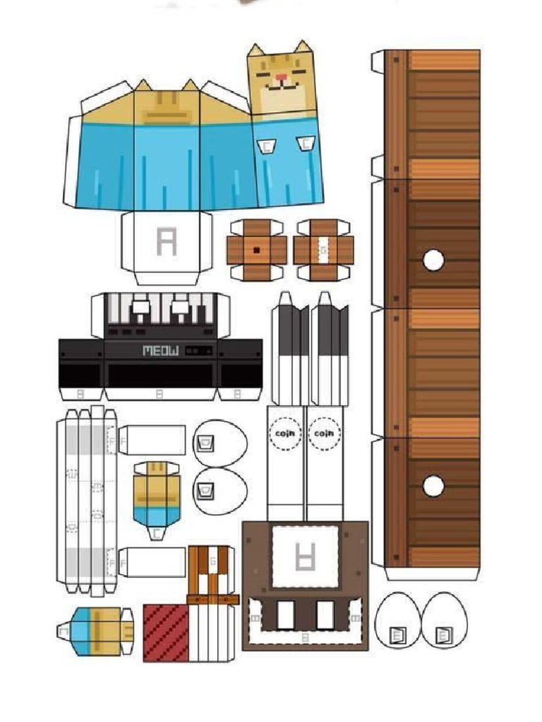 Gato Con Piano Armable | PDF