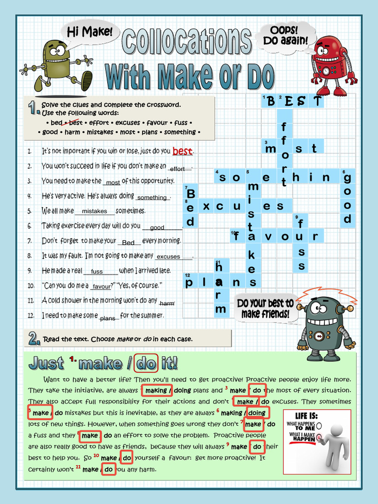 Do and Make Collocations | PDF