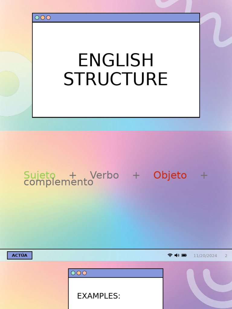 English Structure | PDF | Estudios de idiomas extranjeros