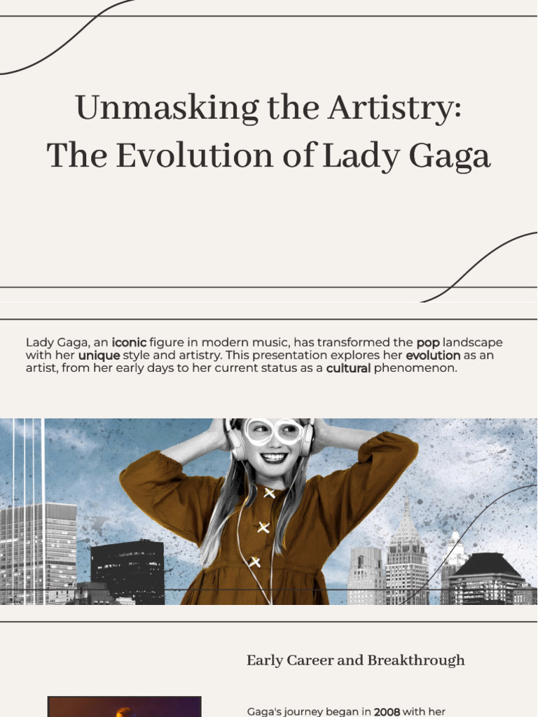 Slidesgo Unmasking The Artistry The Evolution of Lady Gaga ...