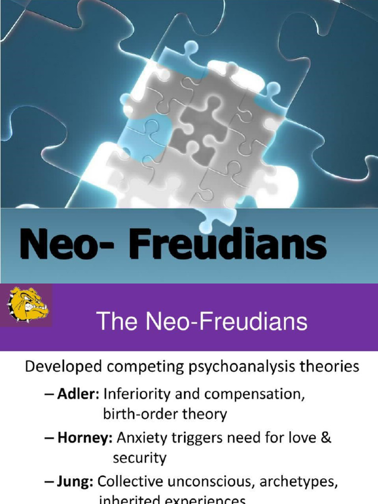 Lec 6 & 7 - Neo Freudians | PDF | Psychoanalysis | Sigmund Freud