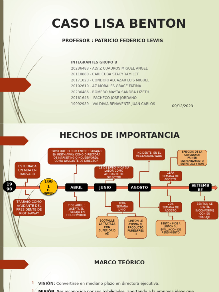Caso Lisa Benton | PDF | Análisis FODA