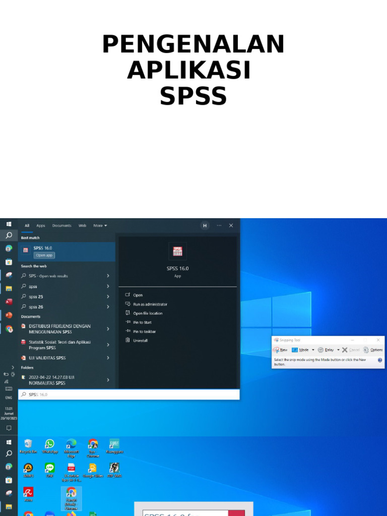 Pengenalan Aplikasi SPSS | PDF