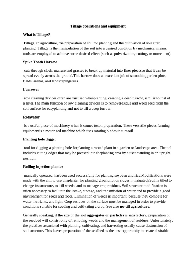 module-1 | PDF | Plough | Tillage