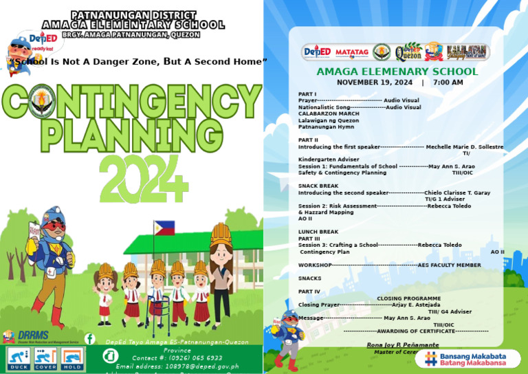 Contingency Plan 2024 | PDF