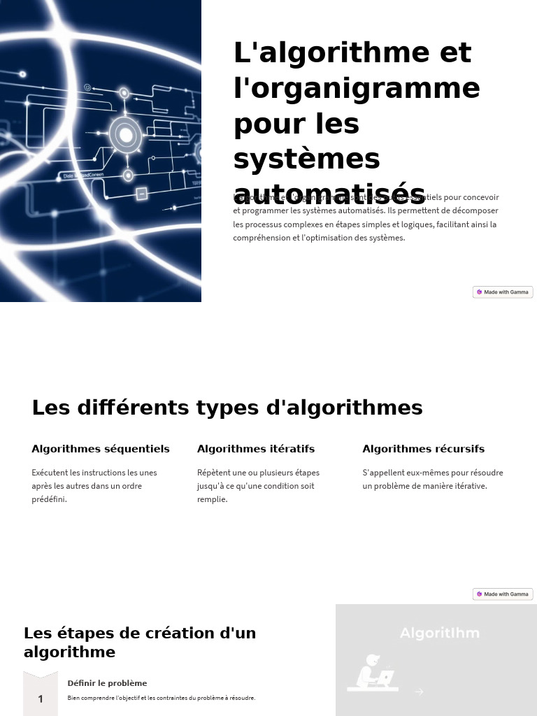 Lalgorithme-et-lorganigramme-pour-les-systemes-automatises | PDF ...